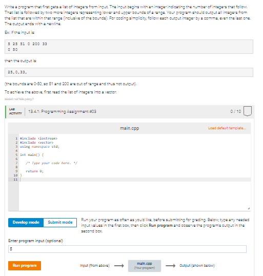 Solved Writs a program that first gets a list of integers | Chegg.com