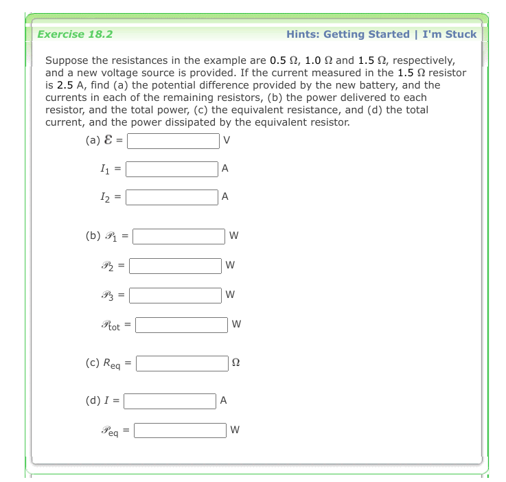 Solved Exercise 18.2 Hints: Getting Started | I'm Stuck | Chegg.com