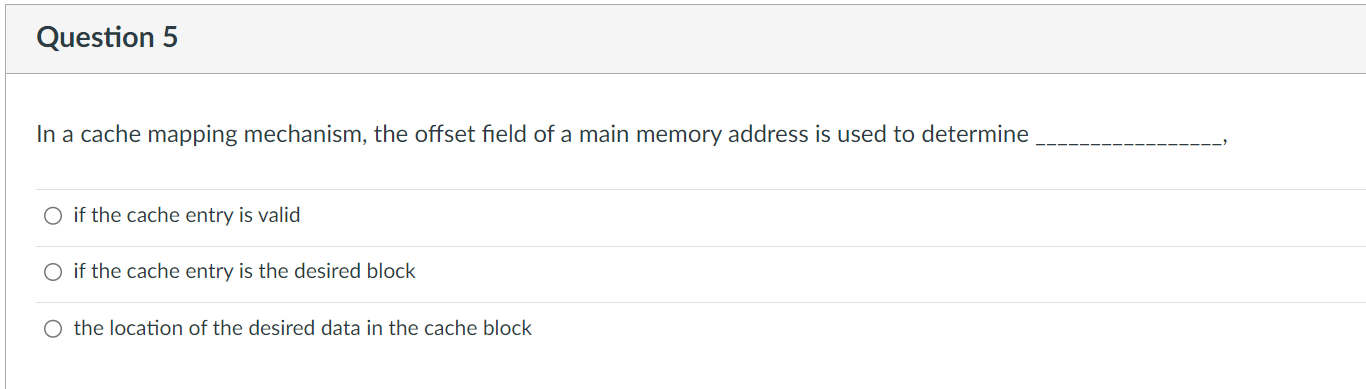 Solved Cache memory is typically positioned between CPU and | Chegg.com