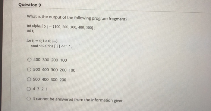 Solved Question 1 Given The Declaration Int Beta 20 The 