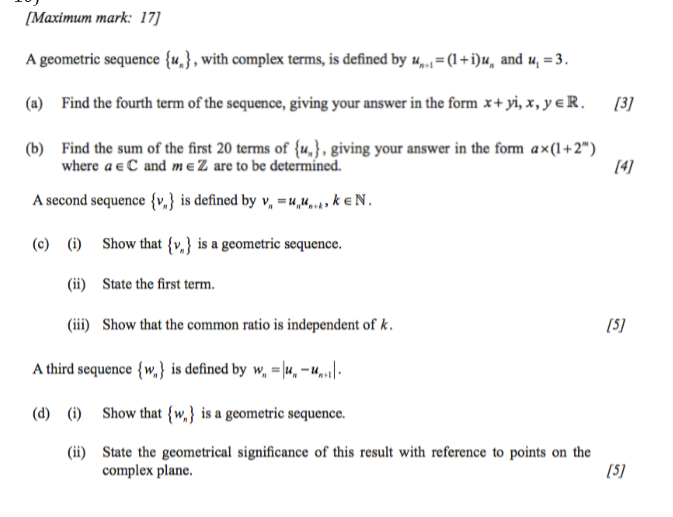 Solved I need help with c and d pleaseA geometric sequence | Chegg.com