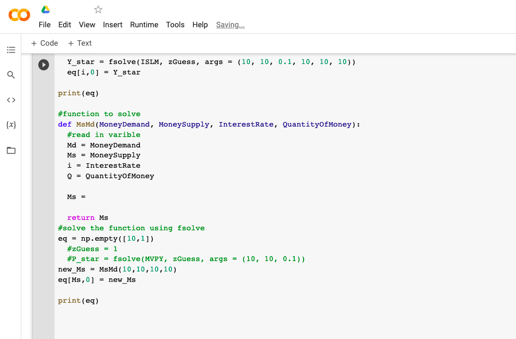 Solved I am attempting to show what an increase in G, in the | Chegg.com