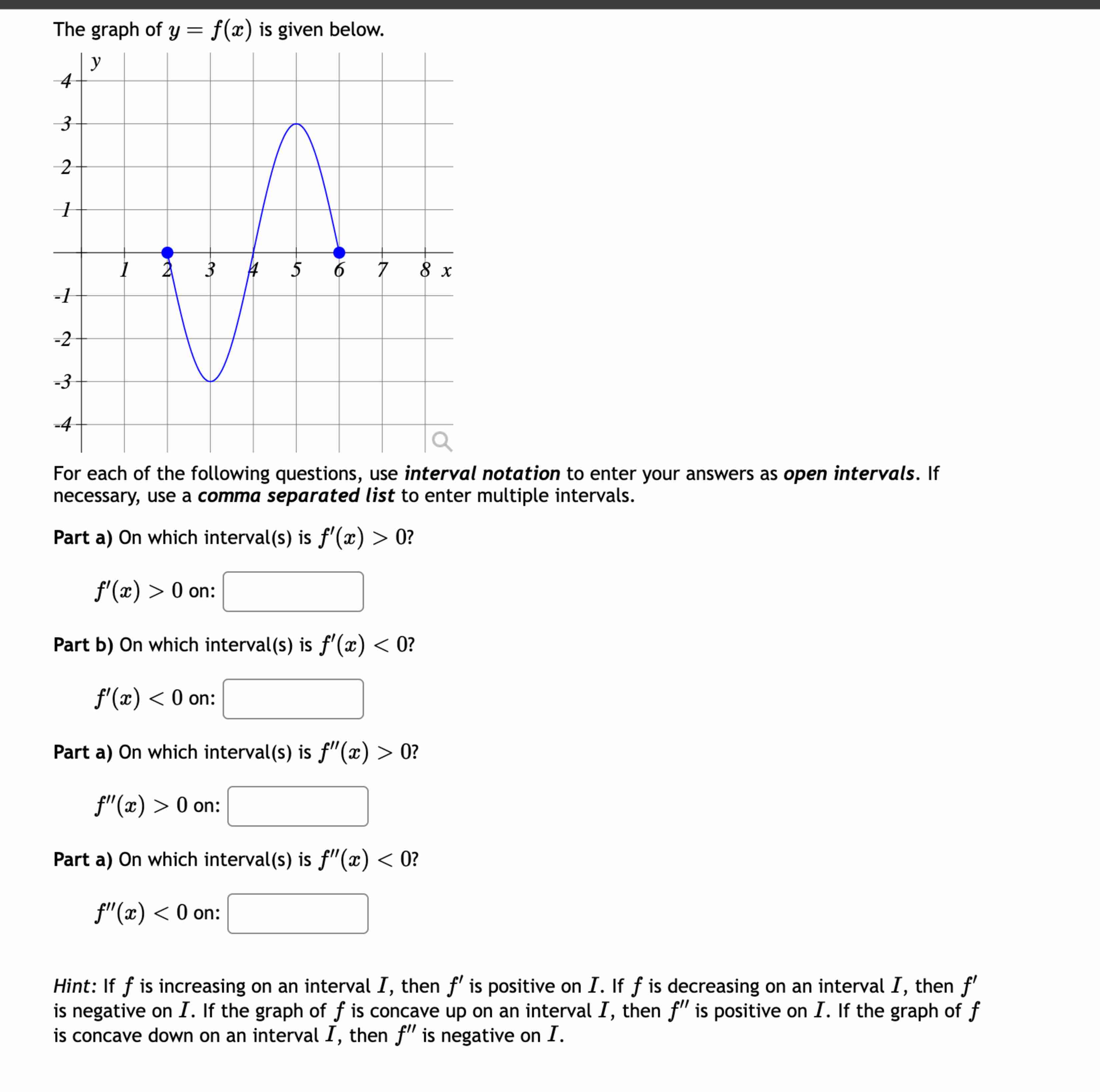 [solved] For Each Of The Following Questions Use Interval