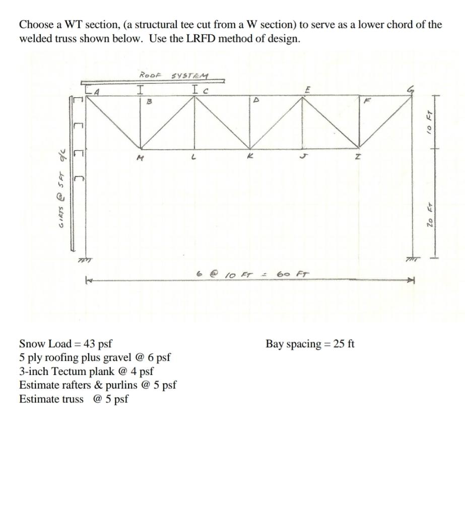 Solved Choose a WT section, (a structural tee cut from a W | Chegg.com