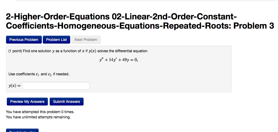 Solved 2-Higher-Order-Equations | Chegg.com