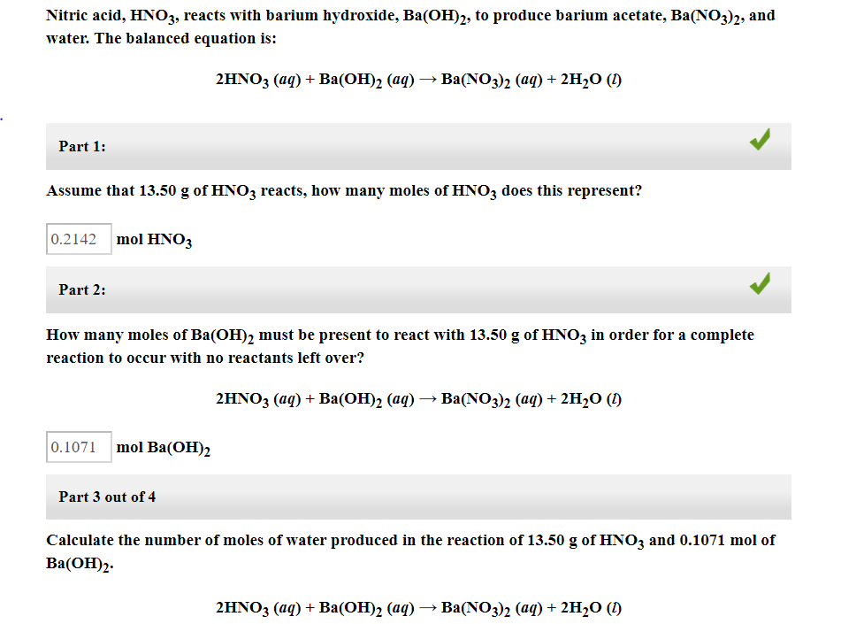 Solved Can you do part 3/4 using dimensional analysis with | Chegg.com