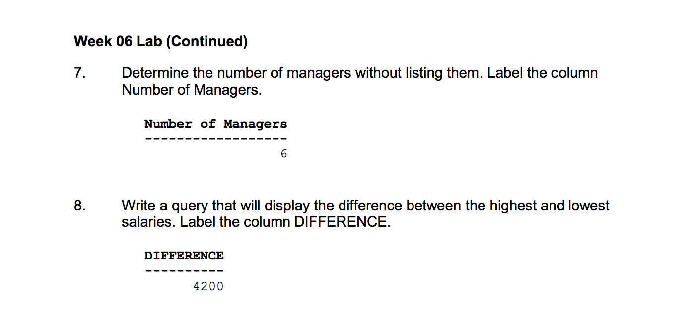 Solved Modify p5q4.sql to display the minimum, maximum, sum, | Chegg.com