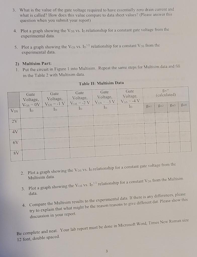 EF 203 Lb7 Junction Gate Pield Effect Transistor | Chegg.com