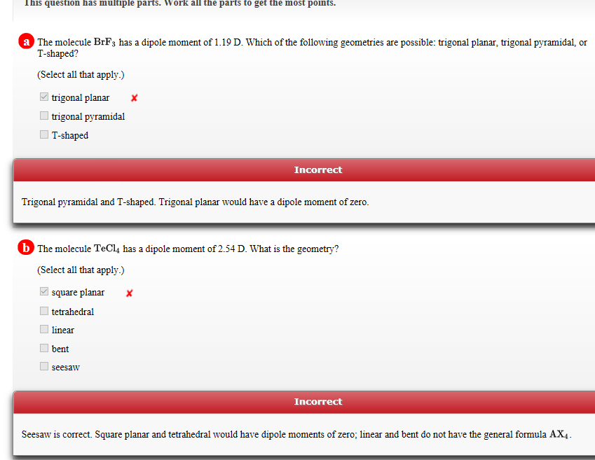 Solved Ihis question has multiple parts. Work all the parts | Chegg.com