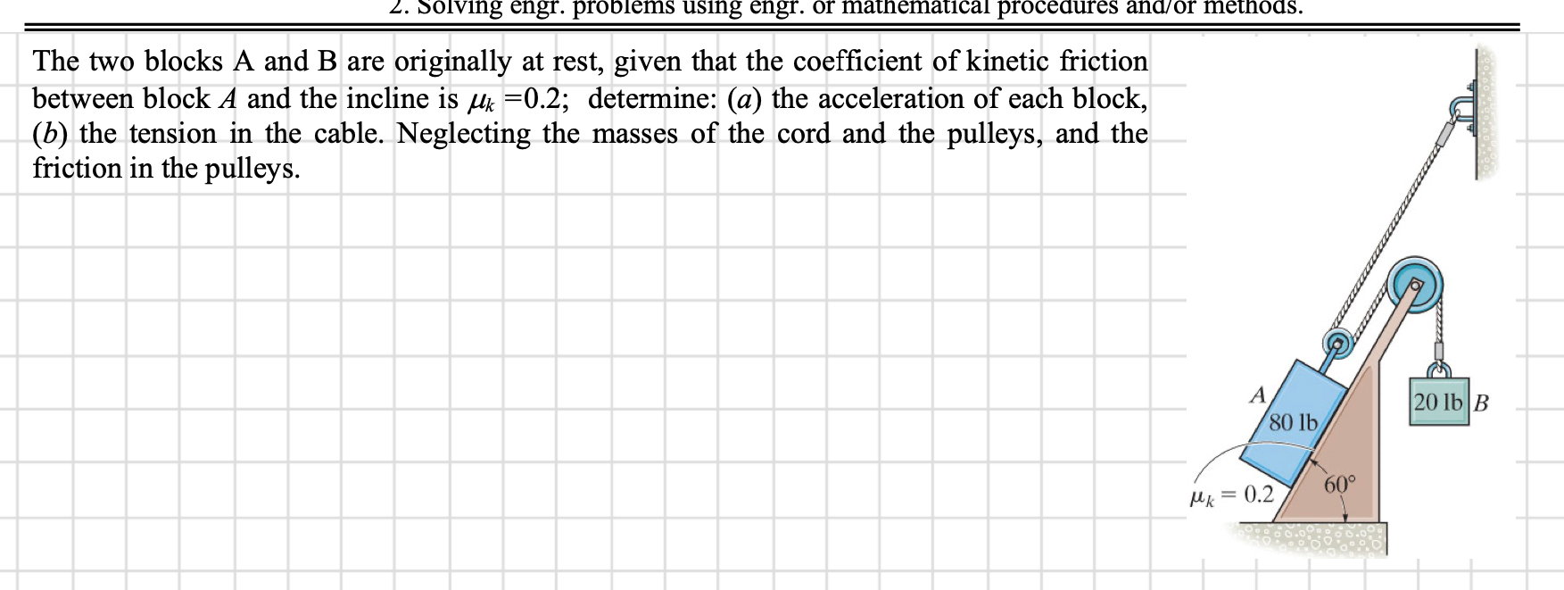 Solved 2. Solving engr. problems using engr. or mathematical | Chegg.com