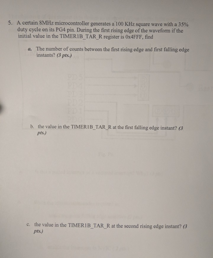 A certain 8MHz microcontroller generates a 100 KHz | Chegg.com
