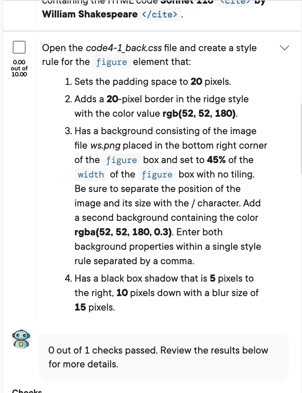 Solved Figure 4–64 shows a web page containing text from a | Chegg.com