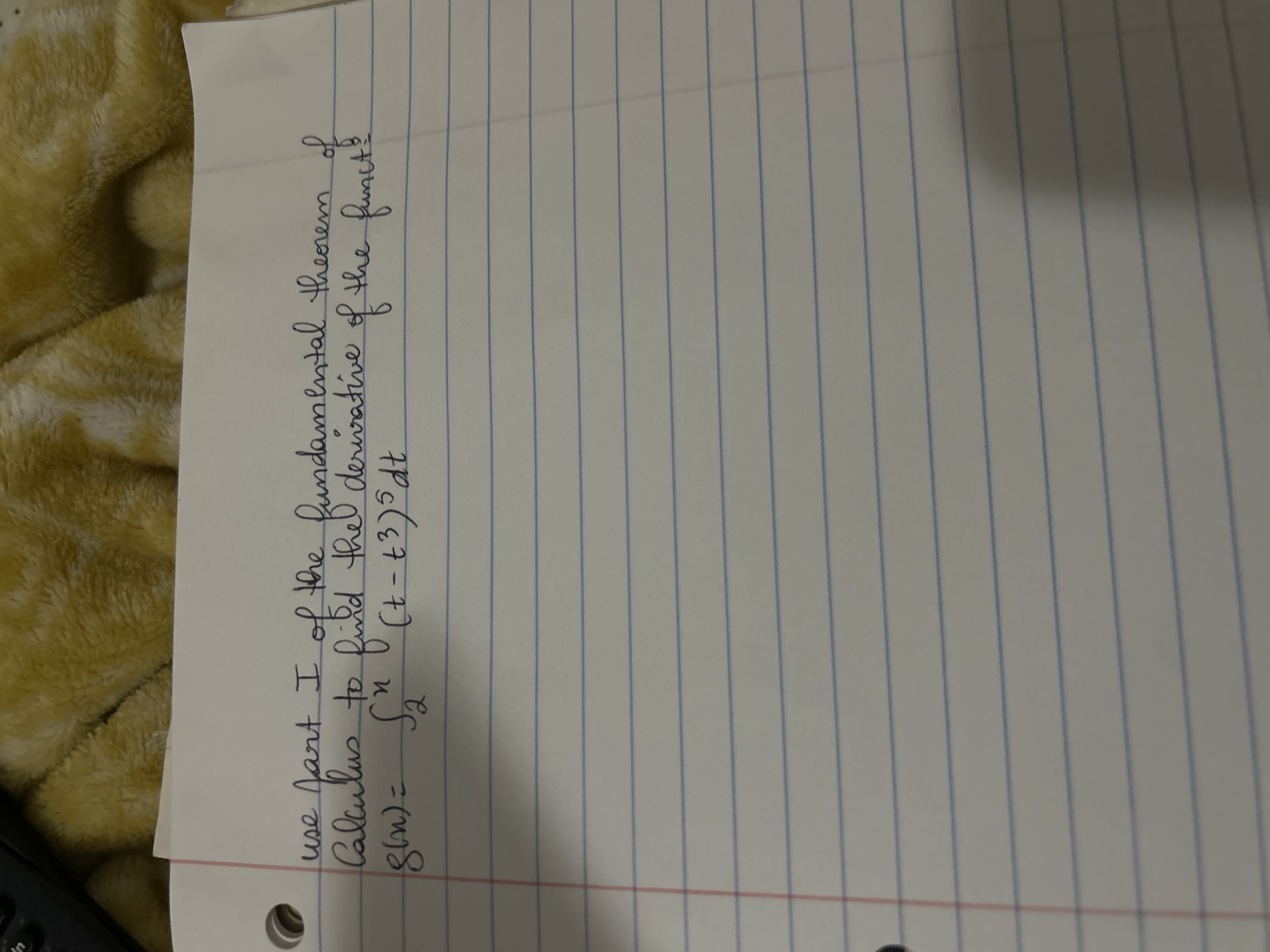 Solved use part I of the fundamental theorem ofCalculus to | Chegg.com