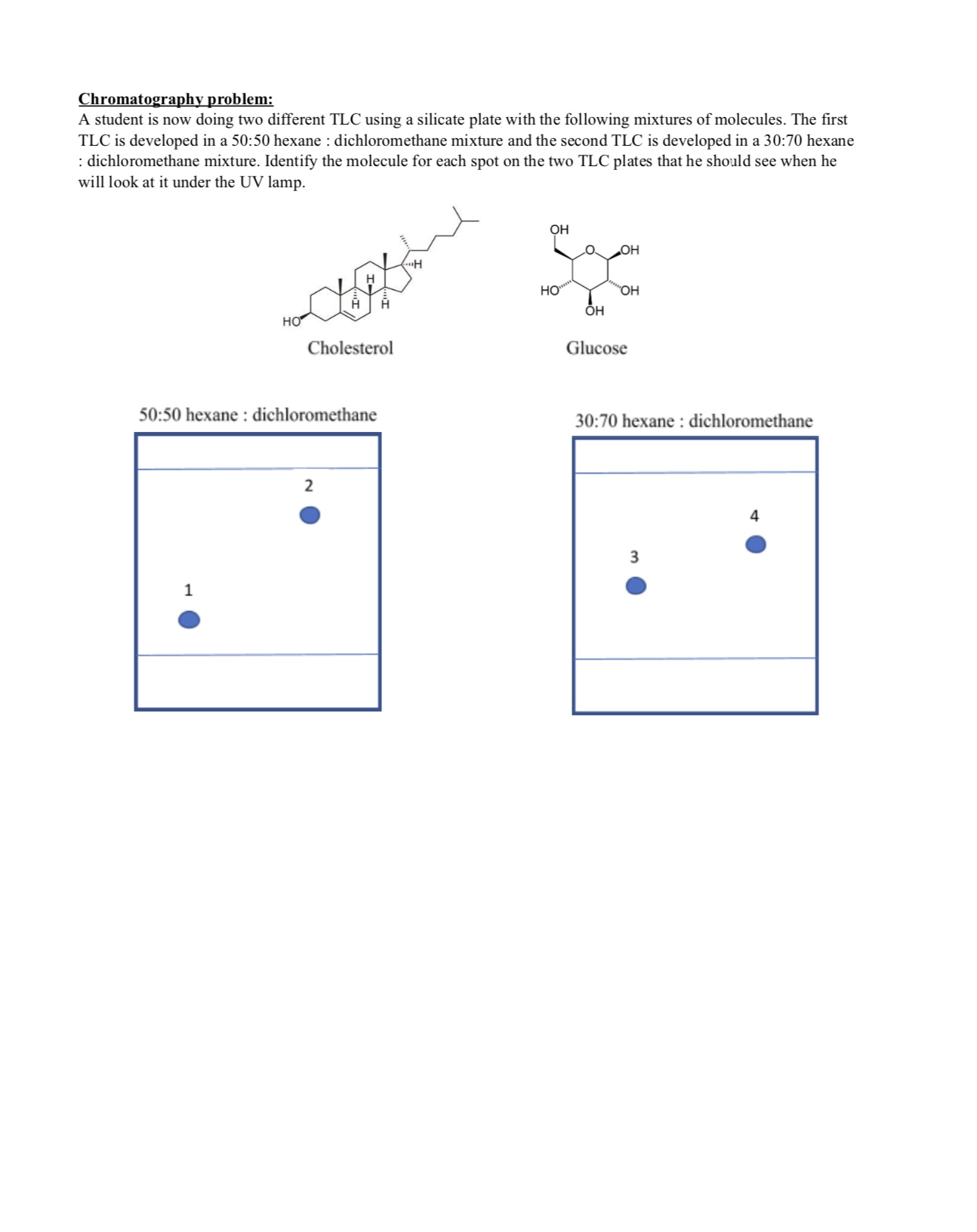 Solved Chromatography problem:A student is now doing two | Chegg.com