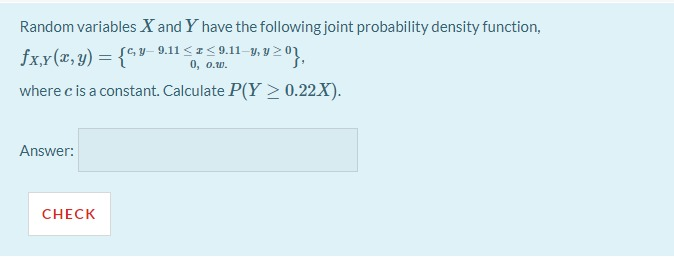 Solved Random variables X and Y have the following joint | Chegg.com