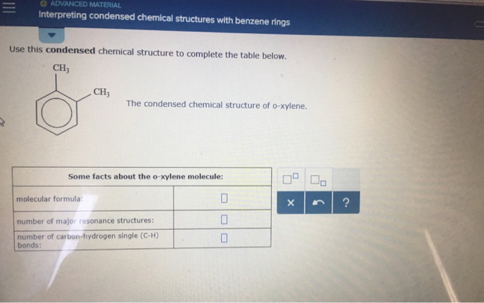 Solved O ADVANCED MATERIAL -Interpreting condensed chemical | Chegg.com Solved O ADVANCED MATERIAL -Interpreting condensed chemical | Chegg.com