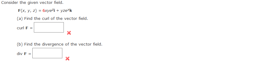 Solved Consider the given vector field. | Chegg.com
