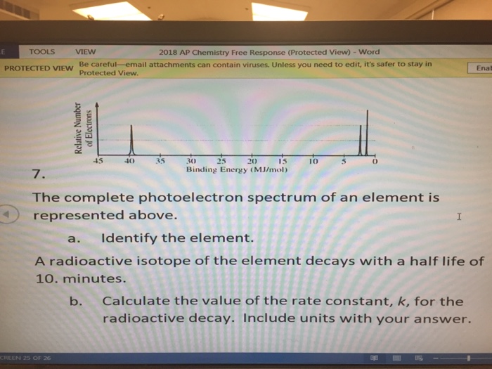 Solved TOOLS VIEW 2018 AP Chemistry Free Response (Protected | Chegg.com