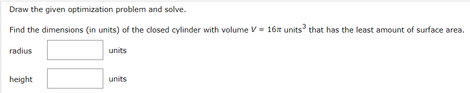 Solved Applied Optimization Problems. Please answer all | Chegg.com