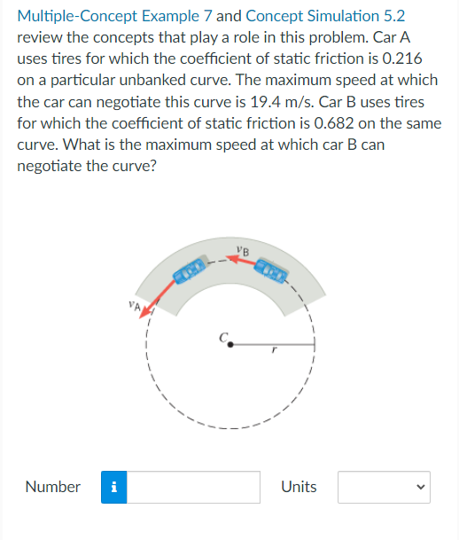 Solved Multiple-Concept Example 7 and Concept Simulation 5.2 | Chegg.com