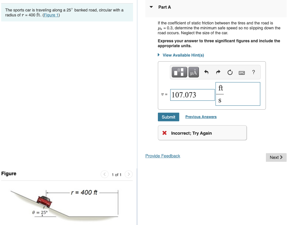 Solved The sports car is traveling along a 25∘∘ banked road, | Chegg.com