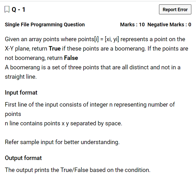 Solved DQ-1 Report Error Single File Programming Question | Chegg.com