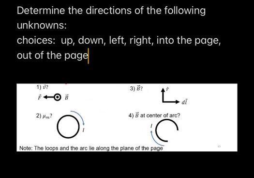 Solved Determine the directions of the following unknowns: | Chegg.com