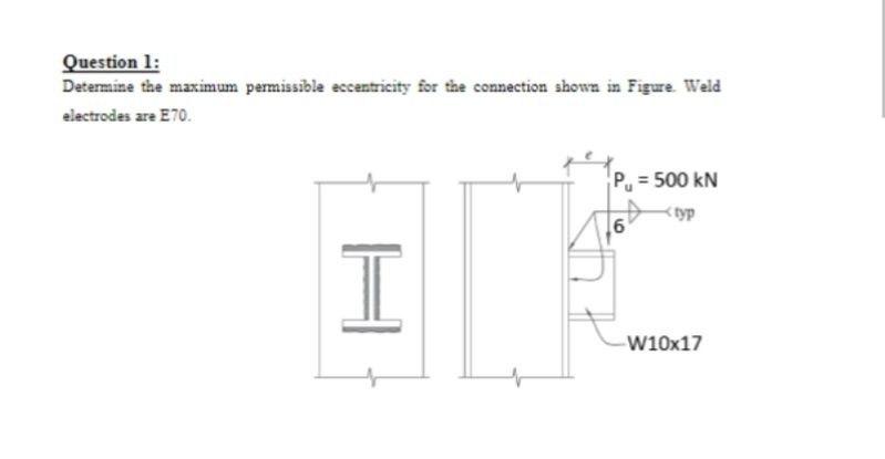 Solved Question 1: Determine the maximum permissible | Chegg.com