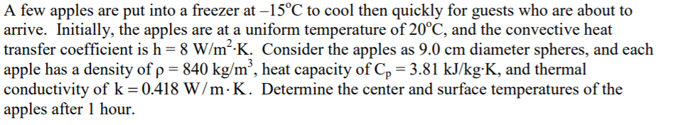 Solved Calculate the Biot Number for Problems 1-3 to | Chegg.com