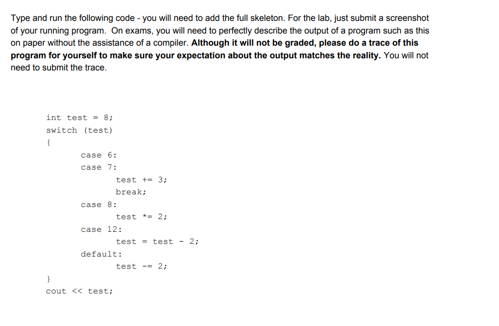 Solved Type and run the following code - ﻿you will need to | Chegg.com