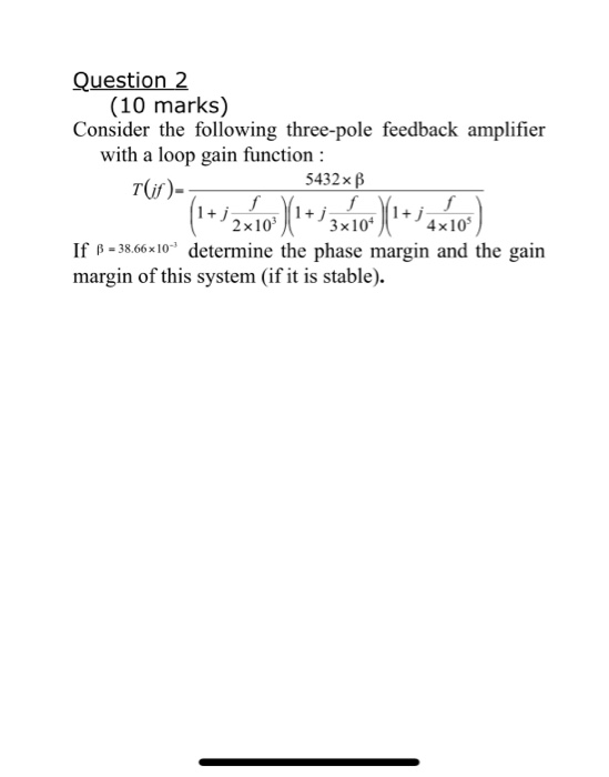 Solved Question 2 (10 marks) Consider the following | Chegg.com