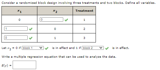 Solved Consider a randomized block design involving three | Chegg.com