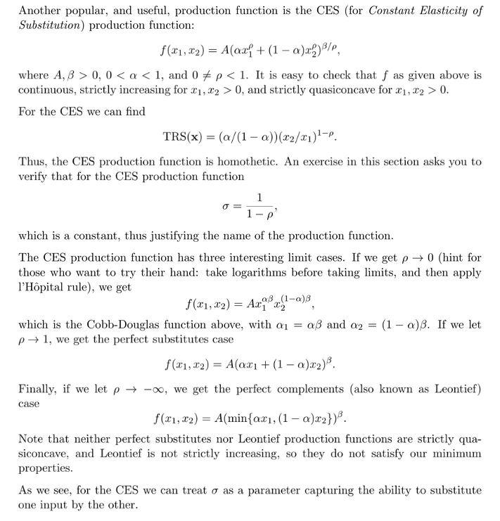 Solved 1. Show that the two-input Cobb-Douglas production | Chegg.com