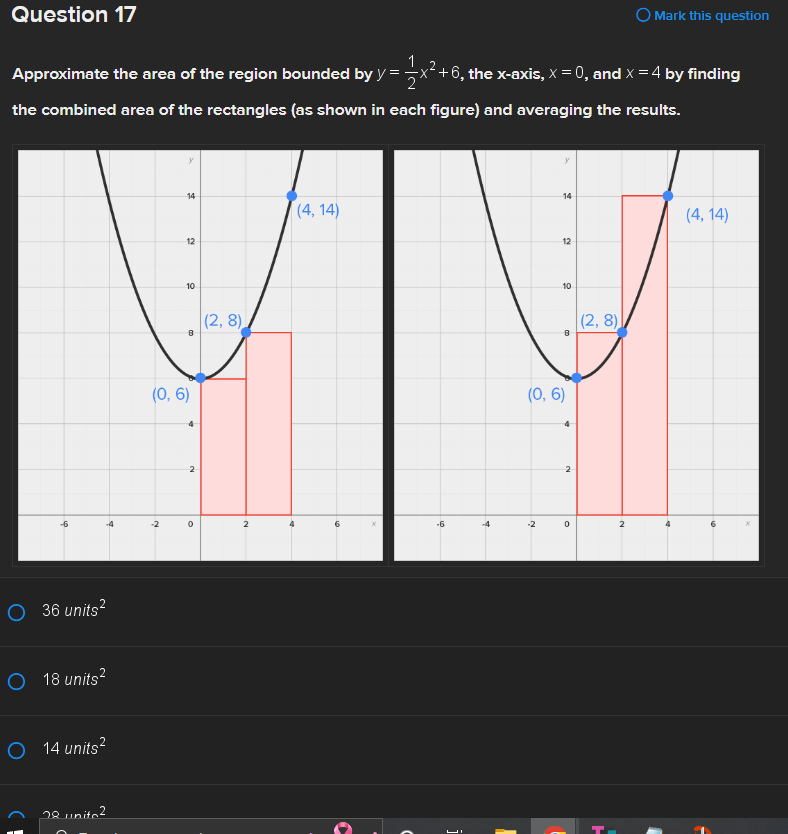 Solved Approximate the area of the region bounded by | Chegg.com
