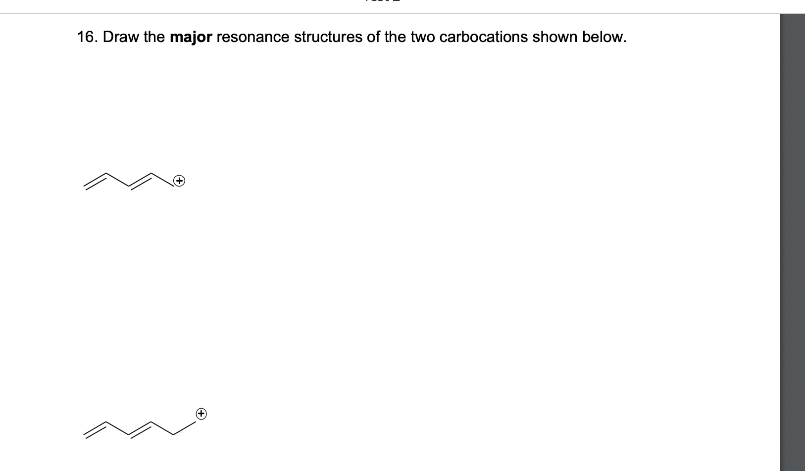 Solved Draw the major resonance structures of the two | Chegg.com