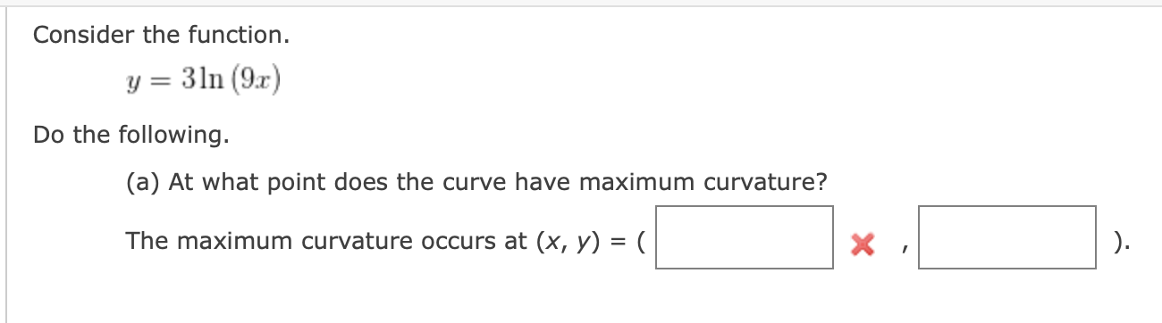 Solved Consider the function. y=3ln(9x) Do the following. | Chegg.com
