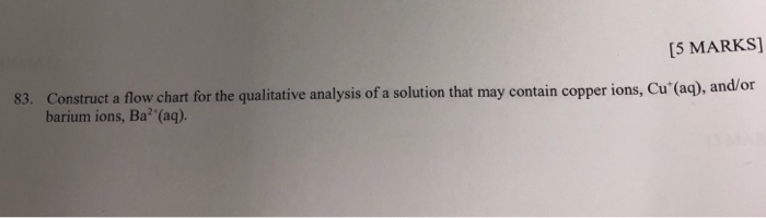 Solved [5 MARKS] Construct a flow chart for the qualitative | Chegg.com