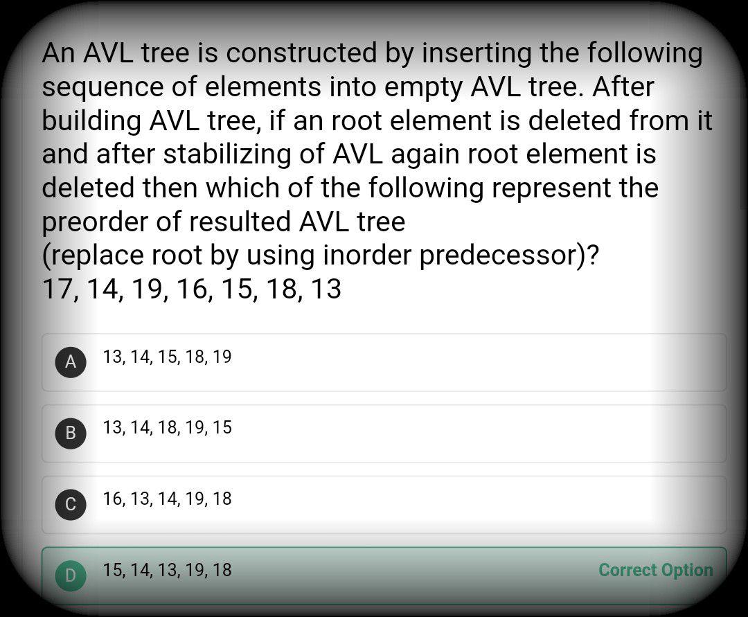 Solved An AVL tree is constructed by inserting the following | Chegg.com