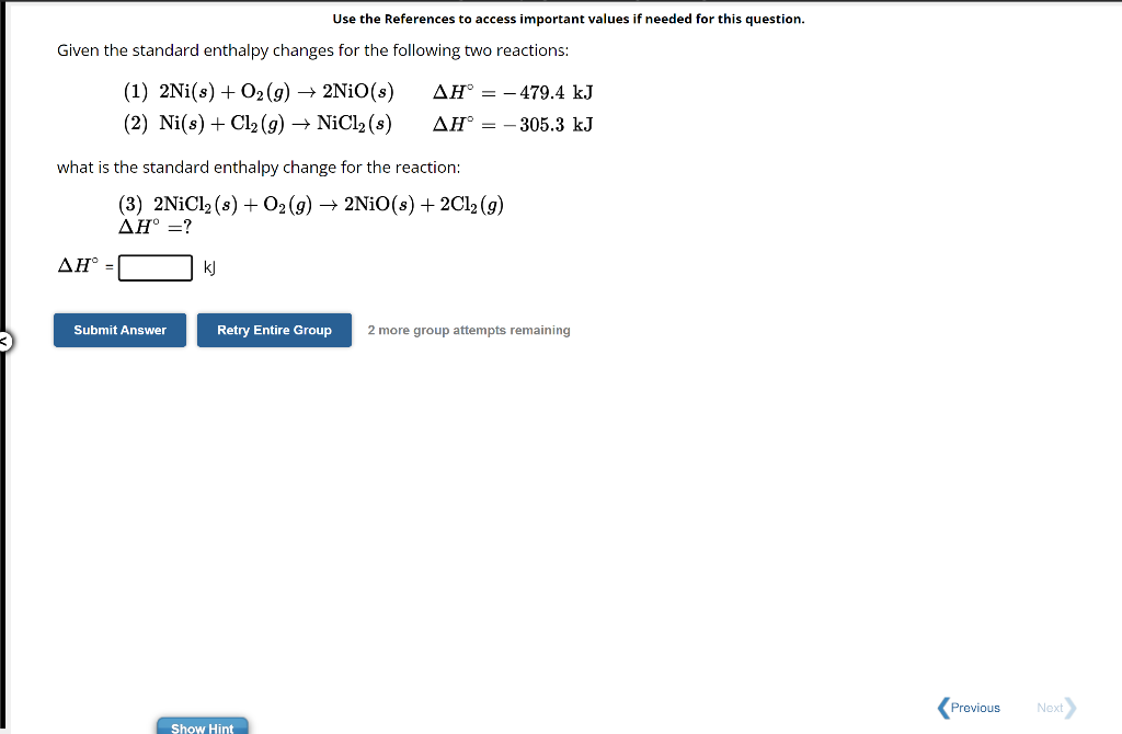 Solved (1) 2Fe(s)+O2(g)→2FeO(s)ΔH∘=−544.0 kJ (2) | Chegg.com