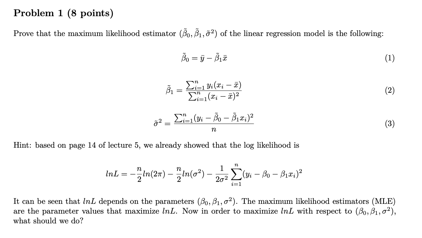 Solved Problem 1 (8 points) Prove that the maximum | Chegg.com