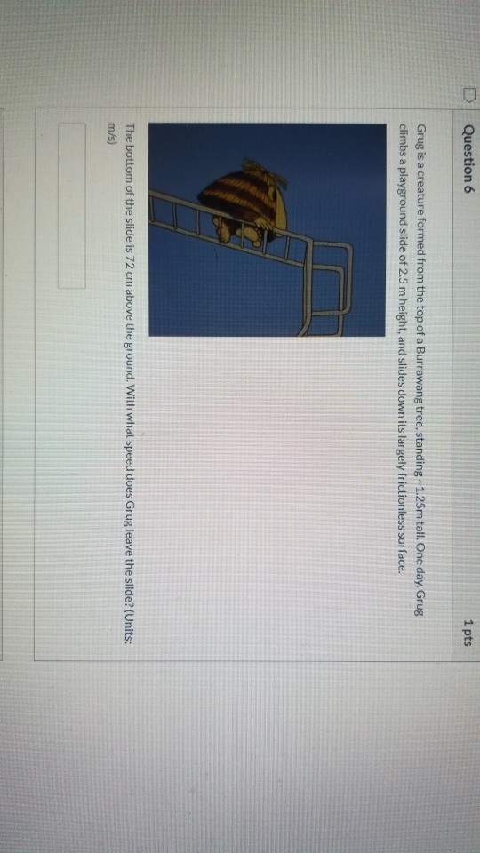 Solved D Question 6 1 pts Grug is a creature formed from the | Chegg.com