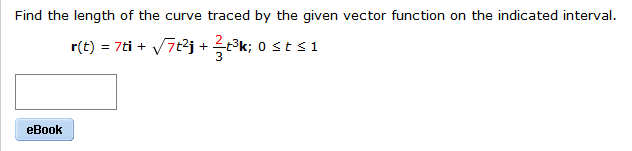 Solved Find the length of the curve traced by the given | Chegg.com