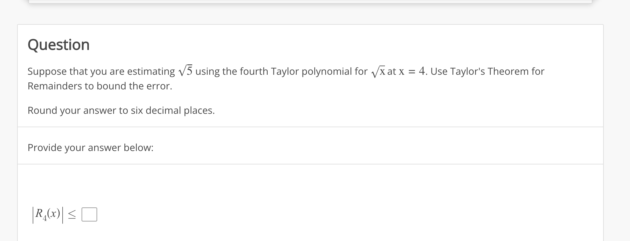 Solved Suppose that you are estimating 5 using the fourth | Chegg.com