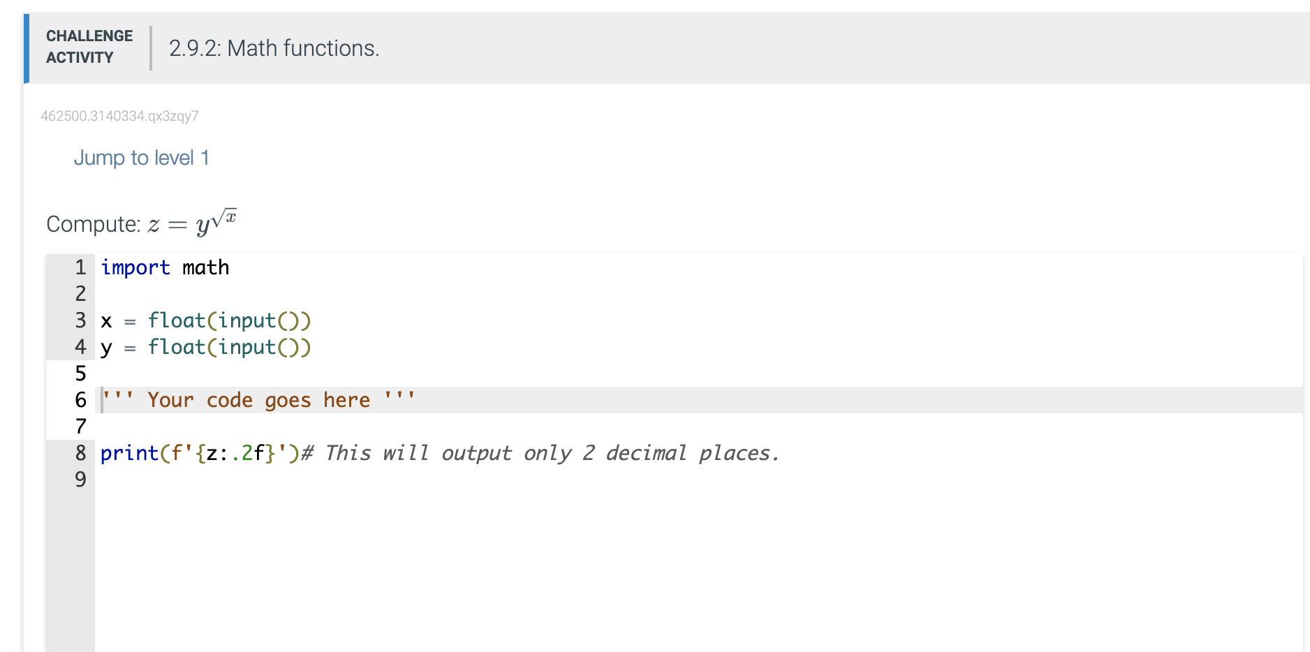 Solved CHALLENGE \begin{tabular}{l|l} ACTIVITY & 2.9.2: Math | Chegg.com Solved CHALLENGE \begin{tabular}{l|l} ACTIVITY & 2.9.2: Math | Chegg.com
