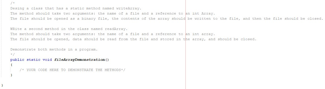 Solved Desing A Class That Has A Static Method Named 3471