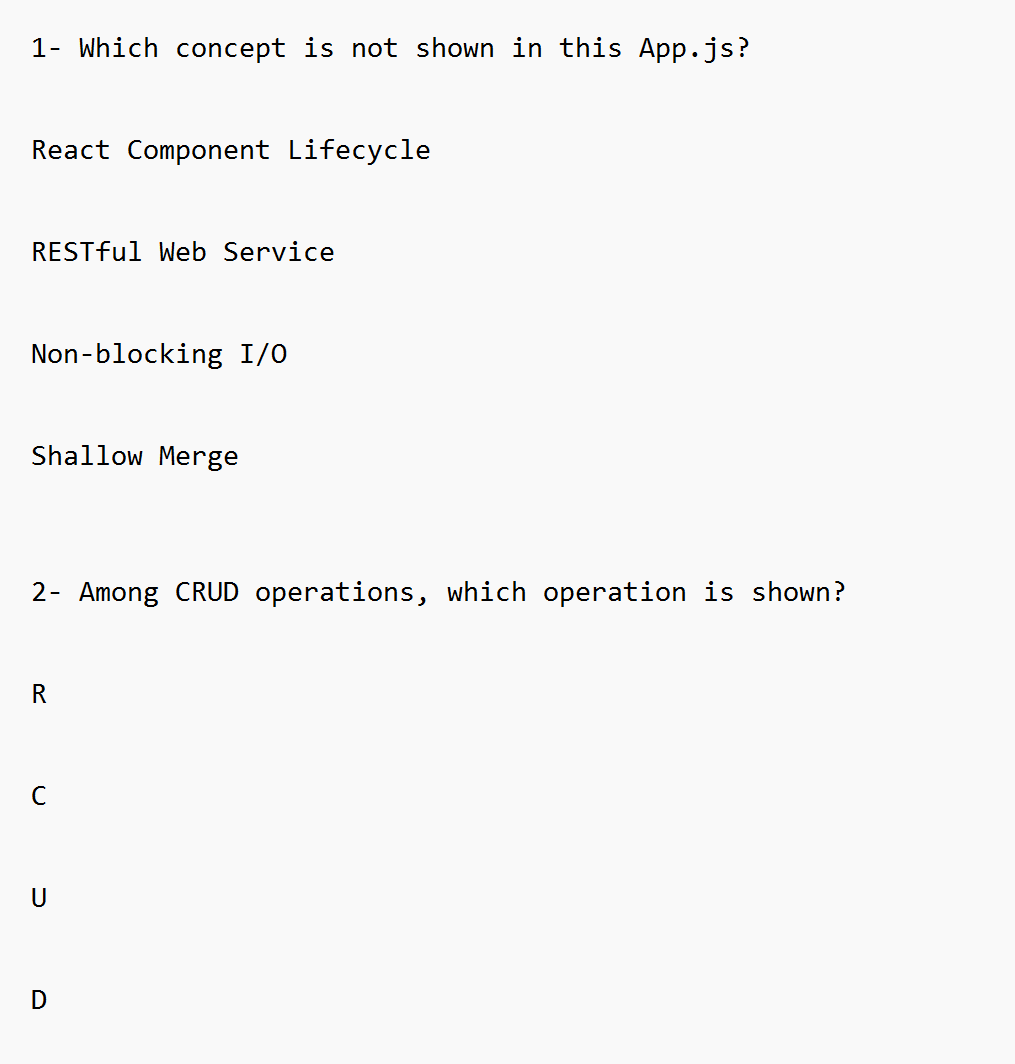 Solved class App extends Component \{ constructor() {⋯ \} | Chegg.com