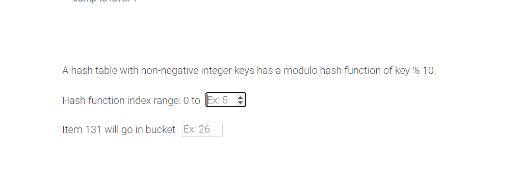 Solved A Hash Table With Non Negative Integer Keys Has A 