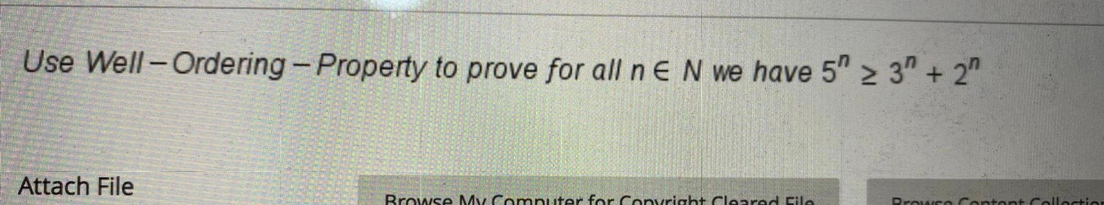 Solved Use Well - Ordering - Property to prove for all ne N | Chegg.com