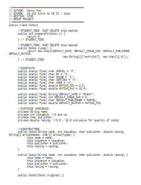 Solved Purpose of this assignment:Using InterfacesUsing | Chegg.com