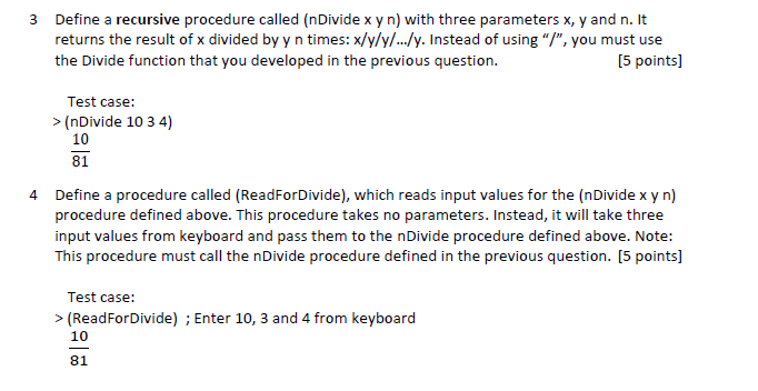 Please use Scheme (R5RS) Programming Language | Chegg.com